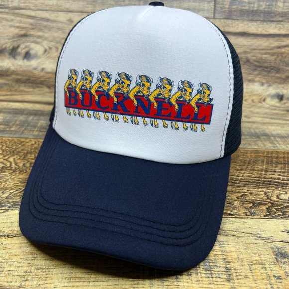 Unbranded | Accessories | Bucknell Mens Trucker Hat Navy Snapback 95s ...